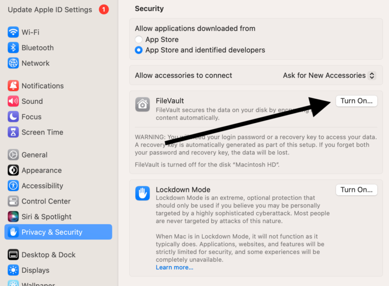 What is FileVault and How to Turn It On and Off • macReports