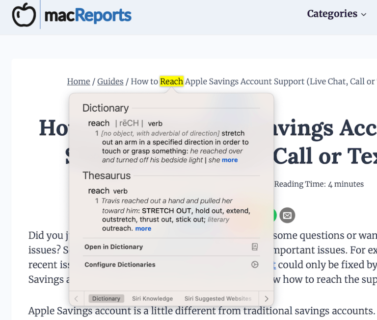 How to Turn Off the Dictionary Popup on Mac • macReports
