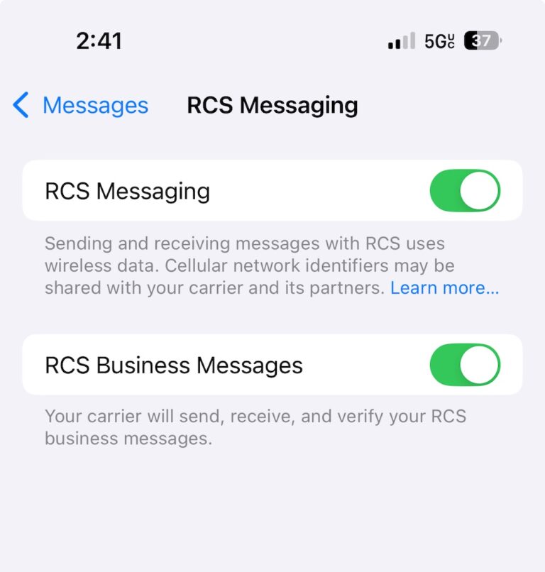 iPhone Keeps Switching Between RCS and SMS, Fix • macReports
